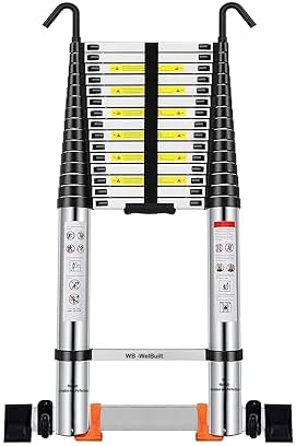 WB WELBUILT - CREATION WITH PERFECTION Aluminium Telescopic Ladder ...