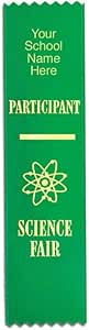 Amazon.com : Set of 100 Personalized Science Fair Participant Ribbons ...