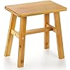 Amazon.com: Yesland Wood Stool, Bamboo Small Low Stools Mini Plant ...