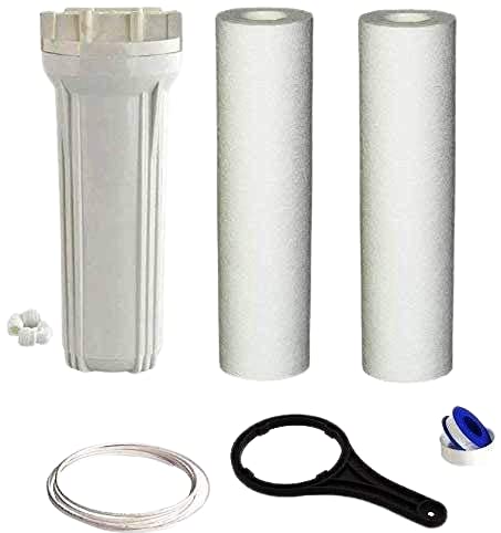 SHREYA Pre-Filter Bowl Set with Two 10 Inch PP Spun Filter and Spanner ...
