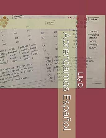 Aprendamos Español (Spanish Edition): D., Lily: 9781077087071: Amazon ...