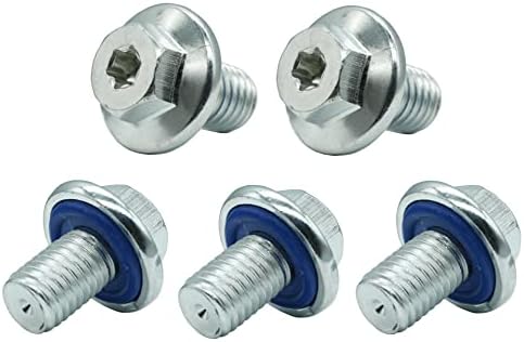 Amazon.com: Dsnaduo 2 Pcs Oil Drain Plug M12-1.75, 15mm Hex Head T45 ...