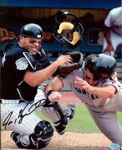 Amazon.com: Pudge Rodriguez Signed 8x10 Out At Plate : Home & Kitchen