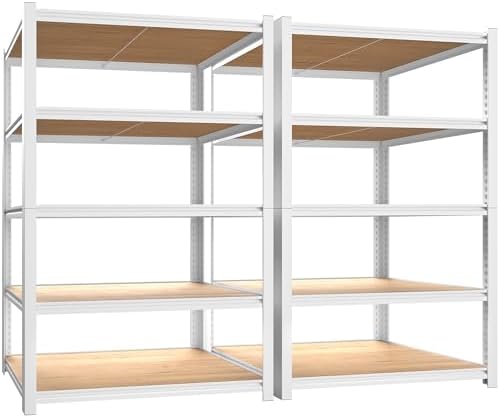 Amazon.com: PrimeZone 4 Packs 28" W x 12" D x 59" H Garage Storage ...