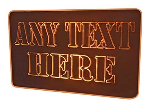 Personalised LED Sign | Custom Sign | LED Light | Man Cave : Amazon.co ...