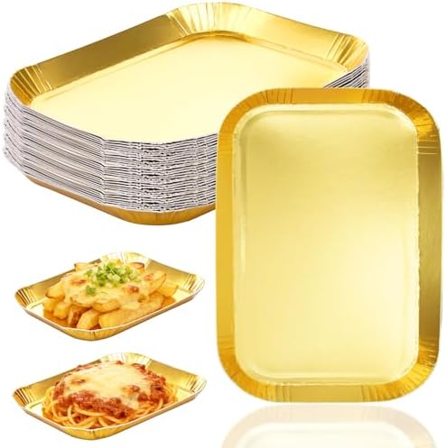 Amazon.com: DTFMZOV 30 Pack Gold Paper Plates, Gold Plates Disposable 6 ...