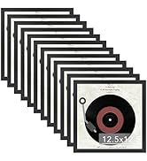 Amazon.com - JCJMY Wood Vinyl Record Frame for the Wall, Display 12 ...