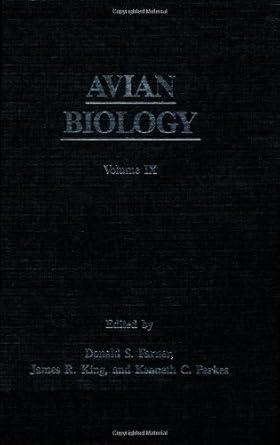 Amazon.com: Avian Biology, Volume 9: 9780122494093: Farner, Donald S ...