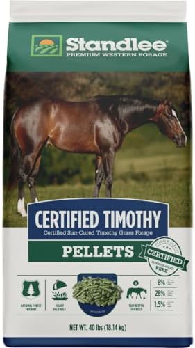 Amazon.com: Standlee Certified Timothy Pellets for Horses, 40 lbs : Pet ...