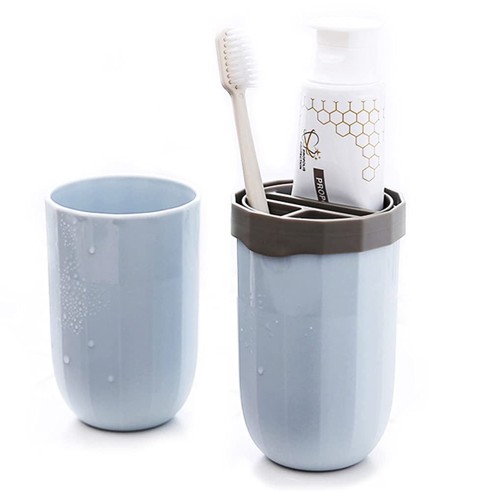 Amazon.com: Travel Toothbrush Cup Case, Portable Plastic Toothbrush ...