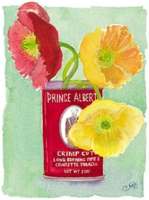 Amazon.com: Robbin Gourley - Flowers - Red Can Size 14x11 - Poster by ...