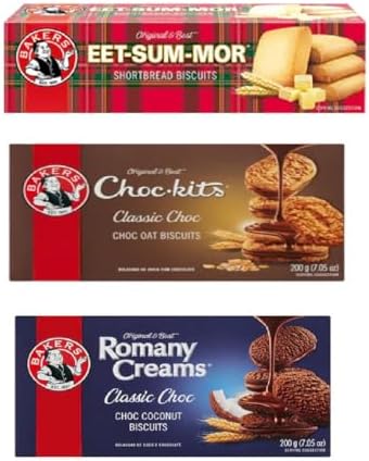 Bakers Biscuits Variety Pack – EER-SUM-Mor Shortbread, Romany Creams ...