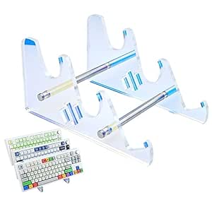 GEKUCAP Acrylic Keyboard Display Stand, 3 Tier Colorful Mechanical ...