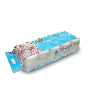 PM Wonder Softwood 10 in 1 2 Ply Toilet Paper Tissue Roll - 10 Rolls ...