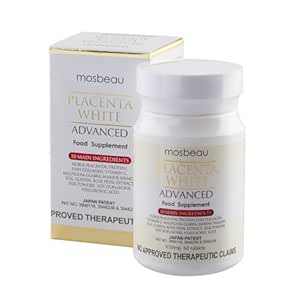 Amazon.com: Mosbeau Placenta White Advanced Whitening Tablets 60 count ...