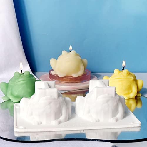Amazon.com: Xidmold 2pcs Frog Candle Molds 3D Animal Frog Silicone Mold ...