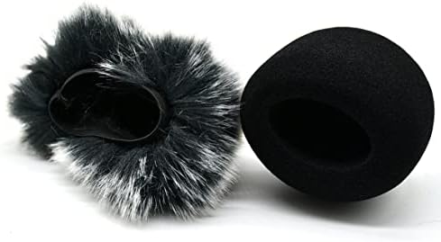 Amazon.com: Outdoor Microphone Windscreen Noise Cancellation Furry ...