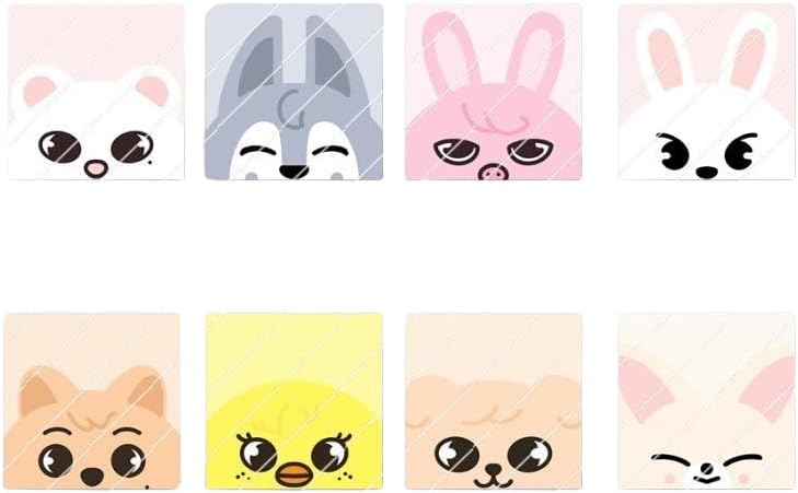 Amazon.com : 8 Pack 50Sheets Per Pack Self-Stick Note Pads, Kpop Sticky ...