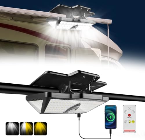 Amazon.com: Solar Camping RV Outdoor Lights 208LED High Brightness ...