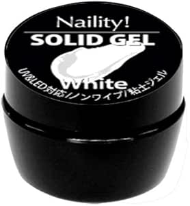 Amazon.co.jp：Naility! ソリッドジェル ホワイト 4g 【ジェルネイル/粘土ジェル/カラーソリッド/グミジェル/ネイルパーツ/ネイルアート/セルフネイル】：ビューティー