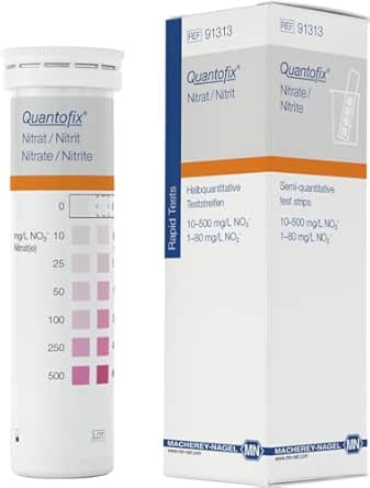 Macherey-Nagel, 91313, Quantofix Nitrate/Nitrite, Box Of 100 Strips ...