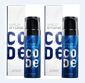 Wild Stone Code Titanium Body Perfume Spray Combo for Men, Pack of 2 ...