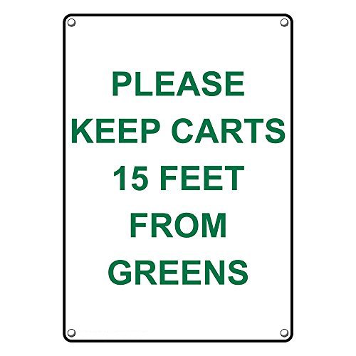 Amazon.com: Weatherproof Plastic Vertical Please Keep Carts 15 Feet ...