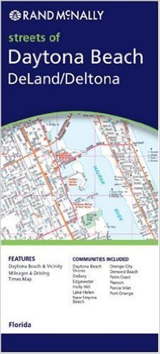 Full color-street map, Daytona Beach, New Smyrna Beach, Ormond Beach ...