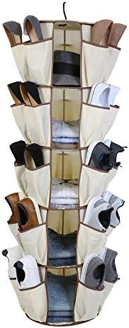 Amazon.com: Smart Design 5-Tier Smart Carousel Organizer w/ 40 Pockets ...