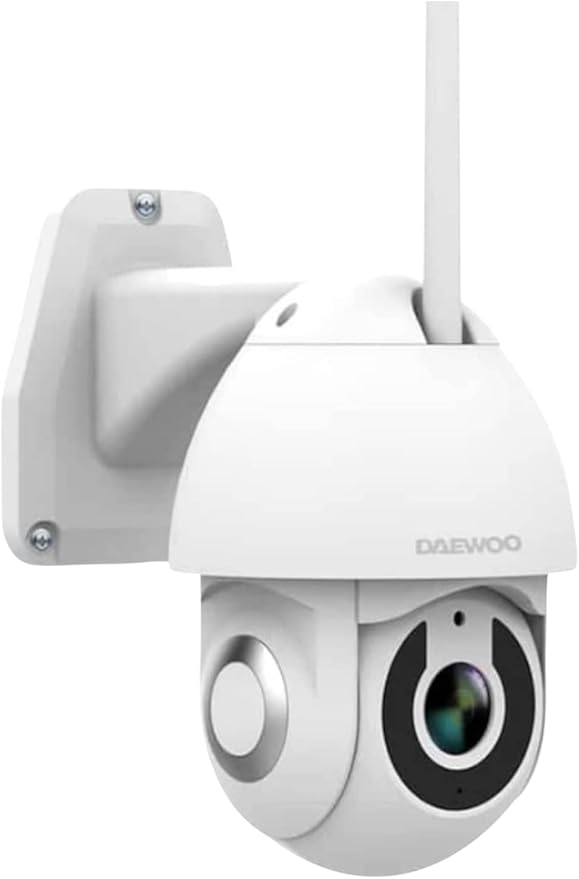 Daewoo Security EP505 Caméra Extérieure Rotative Résolution 3MP, Audio Bidirectionnel, Détection ...