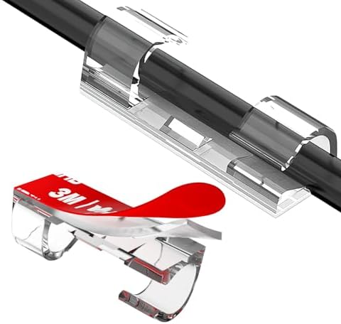 Amazon.com: XHF 50pcs Medium Self Adhesive Cable Clips Clear,Wire Clips ...