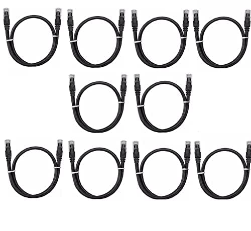 Amazon.com: Skustack Cat5e Ethernet Cable 5 ft (10-Pack) - Patch Cable ...