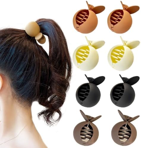 Amazon.com : Heogacinlia 8 PCS Matte Ponytail Buckle Hair Clip Hair ...