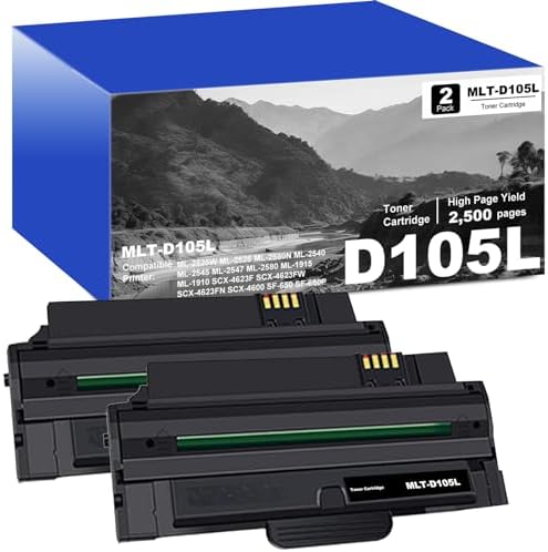 Amazon.com: MLT-D105L Black Toner Cartridge Replacement for Samsung 105L MLTD105L for ML-2525 ML ...