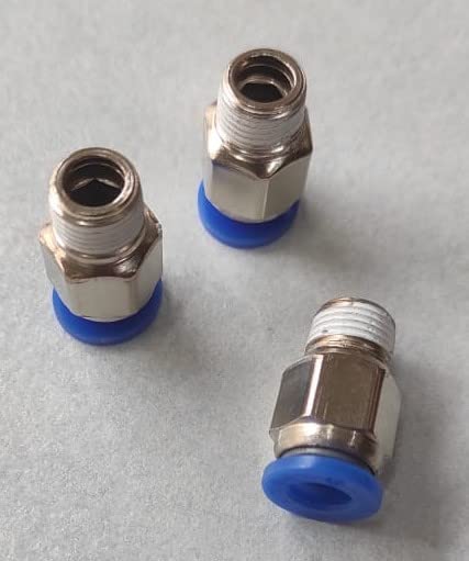 CRAFTSFY Pneumatic Push Type Male Connector Push in Joint Pneumatic ...