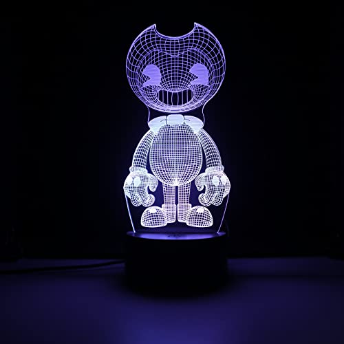 LED Video Game Lamp Bendy Ink Machine Color Changing USB Night Light ...