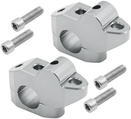 Amazon.com: DUZFOREI 7/8" 22 mm Titanium Motorcycle Handlebar Risers ...