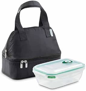 Amazon.com: FreshVac LunchpacPre Round, Black: Lunch Boxes: Home & Kitchen