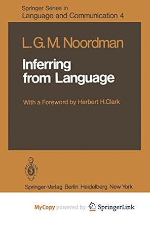 Inferring from Language: 9783642673085: Amazon.com: Books