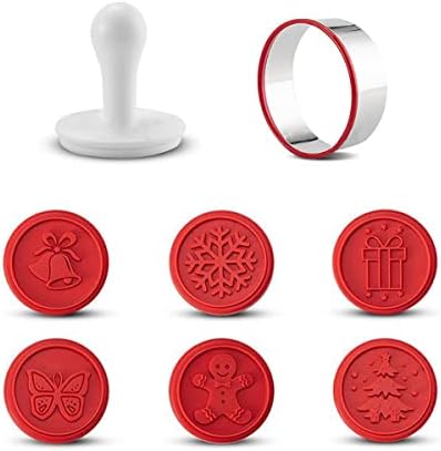Amazon.com: 6PCS Silicone Cookie Stamp Press Cookie Cutter Biscuit for ...