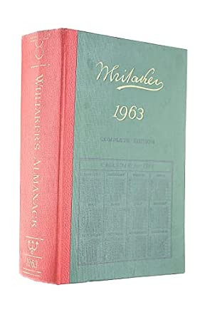 Whitaker's Almanac 1963: Amazon.co.uk: Books