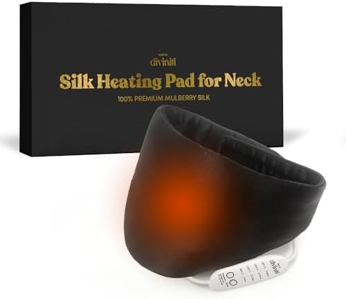 Amazon.com: Silk Heated Neck Wrap for Neck Pain - Electric USB Wearable ...