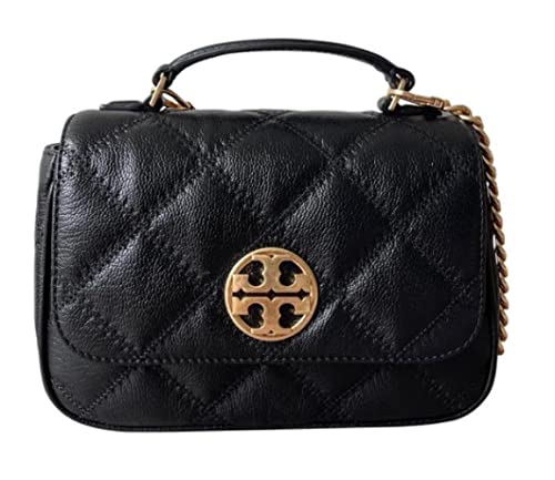 Tory Burch 87861 Black With Gold Hardware Diamond Quilted - Want It All