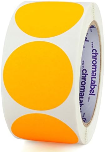 Amazon.com : ChromaLabel 2 Inch Circle Sticker Labels, Easy to Write On ...