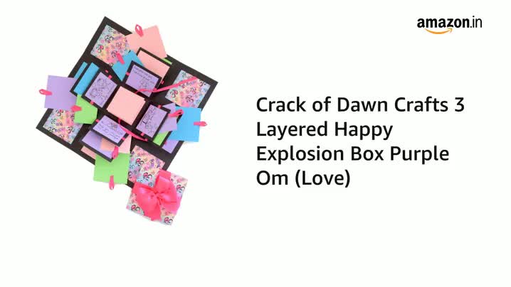 Watch Crack of Dawn Crafts 3 Layered Happy Explosion Box Purple Om ...