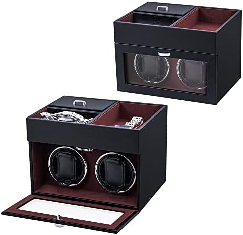 Mcbazel Automatic Double Watch Winder with Storage Box, Watch Winders ...