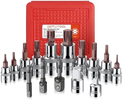 Amazon.com: 16-Piece Torx Bit Socket Set - Premium S2 Steel European ...