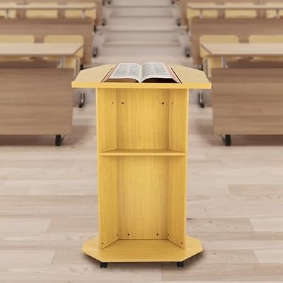 Tall Podium Table, Wooden Lectern Podium Stand, 46 Oman | Ubuy