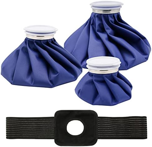 kuou 3 Pack Ice Bag, Reusable First Aid Ice Packs, Hot And Cold ...