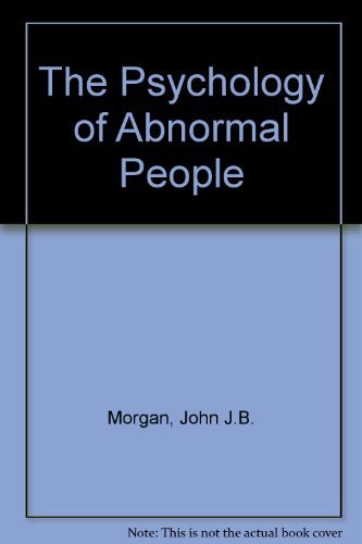 THE PSYCHOLOGY OF ABNORMAL PEOPLE: John Morgan: Amazon.com: Books